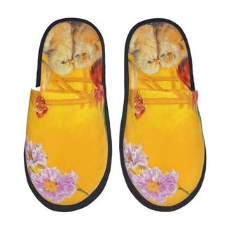 Generic Pantoufles De Voyage La Famille Des Poulets Chaud Hiver Pantoufles Portative Hiver Chausson Pour Int&eacute;rieur Homme Automne L