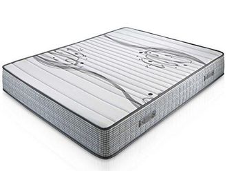 Marckonfort Matelas Boston 140X190 à mémoire de Forme 22 cm Épaisseur + 1,5 cm de Mousse à mémoire de Forme de 65 kg/m3 + Indépendance de Couchage + Soutien: Ferm