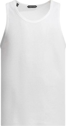 Tom Ford Homme, Tops, Blanc, Taille: XL D&eacute;bardeur &agrave; col rond