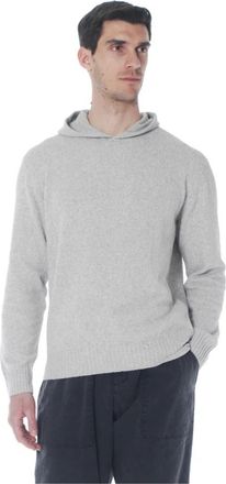 04651/ Homme, Sweatshirts et sweats &agrave; capuche, Gris, Taille: S Felpa cappuccio in cotone boucl&eacute;