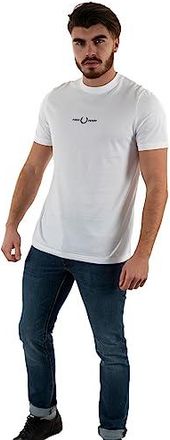 Fred Perry T-SHIRT UOMO FRED PERRY WHITE