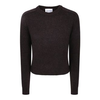 Kujten Kujten, Femme, Pulls, Brun, Taille: 44 FR Pull en maille fine &agrave; manches longues