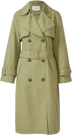 s.Oliver Trenchcoat Outdoor-Mantel Leichter Trenchcoat aus Lyocell