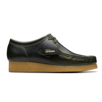 Clarks Wallabee Lederschuhe - - Shoes - Herren - Gr&uuml;n - 45 EU