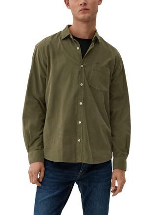 s.Oliver Mens 2120996 Hemd Langarm, Grün 7845, XL