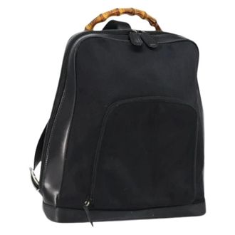 Gucci Pre-owned Nylon Rucksack - - Pre-owned - Damen - Schwarzk - ONE SIZE