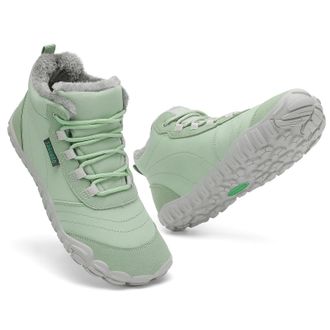 Saguaro Barfuss Schuhe Damen Winter Barfu&szlig;schuhe Winterschuhe Gef&uuml;ttert Winterstiefel Wasserabweisend Winterboots Schneeschuhe f&uuml;r Winterspazierg&auml;nge & Leicht