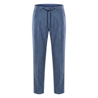 Moorer Straight Hosen - - Trousers - Herren - Blau - M
