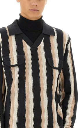 Sasquatchfabrix. Acrylic-Wool Blend Knit Sweater - Black