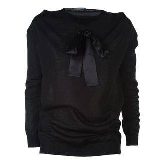 Alberta Ferretti Schwarzer Pullover f&uuml;r Stilvolles Aussehen - - Knitwear - Damen - Schwarzk - M