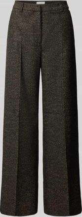 Rich & Royal Cropped Wide Leg Hose aus Woll-Viskose-Mix
