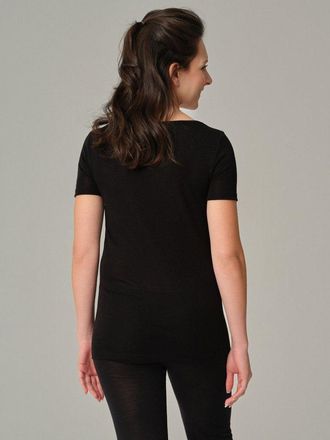 Comazo Kurzarmshirt aus Merinowolle und Seide