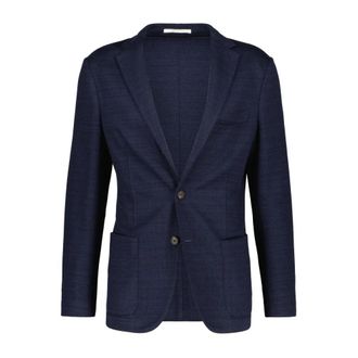 Eleventy Einreihige Jacke - - Jackets - Herren - Blau - 3XL