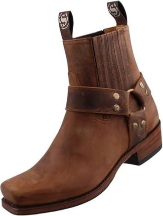 Sendra Bottines de motard pour homme, marron, 46 EU