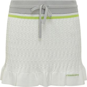 Casablanca Femme, Jupes, Blanc, Taille: 38 FR Midi Knitted Skirt