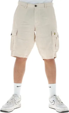 Lyle & Scott Homme, Shorts, Beige, Taille: W36 Linen Short