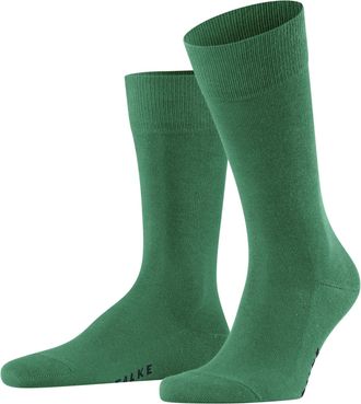 Falke Herren Socken Family M So nachhaltige Baumwolle einfarbig 1 Paar, Grün Tourmaline 7618, 43-46