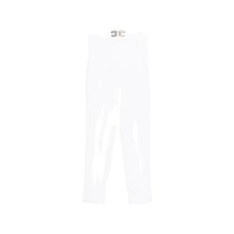 Elisabetta Franchi Femme, Pantalons, Blanc, Taille: 36 FR Pantalone Avorio 360