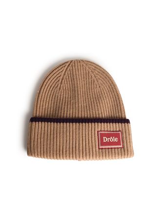Dr&ocirc;le de Monsieur Drole de Monsieur Le Bonnet Laine Beige Merino Wool Benie
