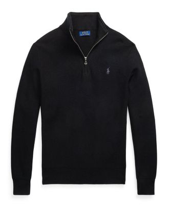 Ralph Lauren Mesh-Troyer aus Baumwolle mit Poloreiter-Stickerei in