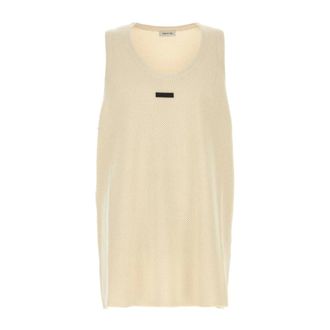 Fear of God Homme, Tops, Jaune, Taille: L D&eacute;bardeur Tricot&eacute;