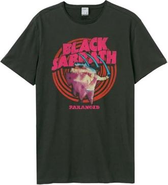 Amplified T-shirt paranoïde pour homme/femme unisexe, Charbon de bois., L