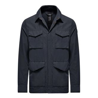Bomboogie Homme, Vestes, Bleu, Taille: 2XL Veste en coton/nylon avec col