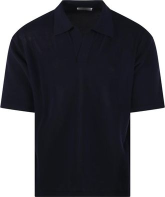 Roberto Collina Homme, Tops, Bleu, Taille: M Polo Coupe Confortable