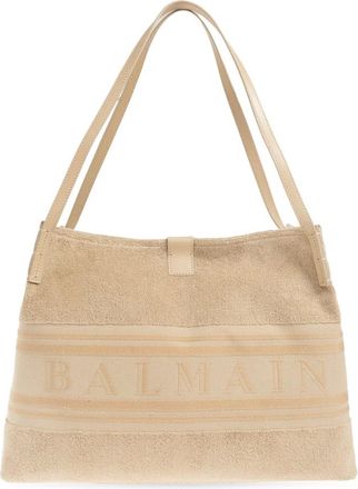 Balmain Femme, Sacs, Beige, Taille: ONE Size Medium Release Tote Bag