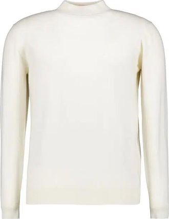 Karl Lagerfeld Herren Pullover beige Merinowolle unifarben