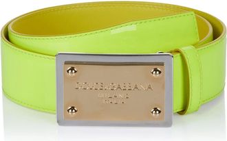 Dolce & Gabbana G&uuml;rtel - - Accessories - Herren - Gelb - 80 CM
