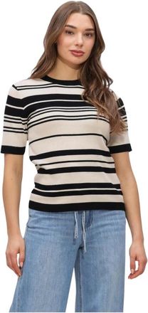 Object Objester S/S New Knit Pullover - - Knitwear - Damen - Mehrfarbig - XS