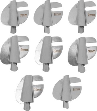 NUOBESTY FOMIYES 8 St&uuml;ck Rollsaumfu&szlig; 7-10mm aus Edelstahl Gebogener N&auml;hmaschinen Rollsaumfu&szlig; f&uuml;r Pr&auml;zise S&auml;ume bei Leichten bis Mittelschweren Stoffen Universe