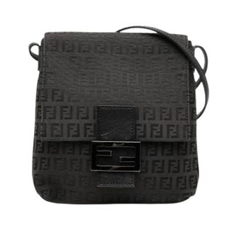 Fendi Pre-owned Canvas Umh&auml;ngetasche - - Pre-owned - Damen - Schwarzk - ONE SIZE
