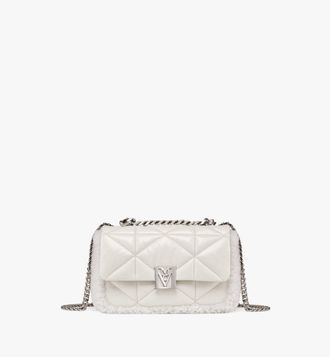 MCM Travia Puffertasche aus gestepptem Cloud-Leder
