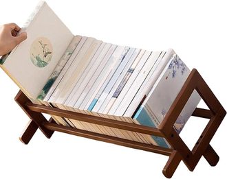 Generic Schreibtisch-B&uuml;cherregal - Holzaufbewahrung, Tisch-B&uuml;cherregal, Haushalts-Organizer f&uuml;r CDs, Zeitschriften, Dokumente, B&uuml;cher, Schlafzimmer, B&uuml;ro, Woh