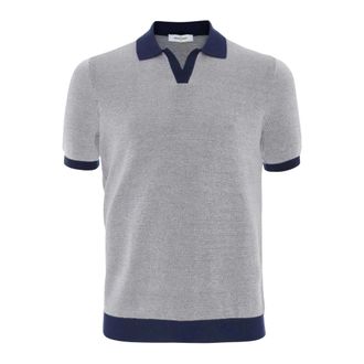 Gran Sasso Polo Skipper Modello 57155 26901 - - Tops - Herren - Blau - XL