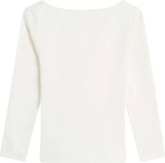 St.Agni Femme, Tops, Blanc, Taille: 40 FR Soft Jersey Ballerina Top