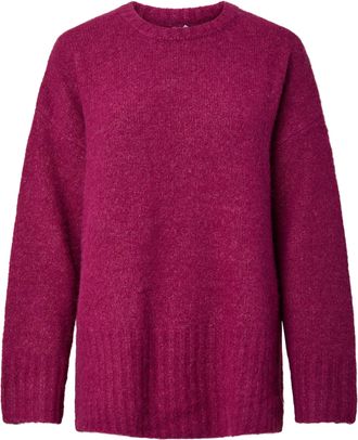 Pieces Pctina Ls O-Neck Knit Noos Bc