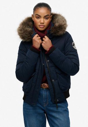 Superdry Steppjacke EVEREST ELLA BOMBER Kunstfaser, regular fit