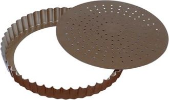 G&ouml;bel Moule &agrave; tarte 28 cm fond mobile perfor&eacute; anti adh&eacute;rent 226419