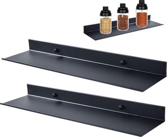 Generic Wandregale - 2-teiliger Gew&uuml;rzorganizer,30 cm Breite Schwebende Duschregale | F&uuml;r Wohnzimmer Schlafzimmer Badezimmer K&uuml;che Studioapartment Haushalt Wo