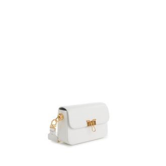 Off-white Sac &agrave; bandouli&egrave;re Plain Binder en cuir