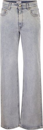 Fabiana Filippi Pantalon en jean &agrave; cinq poches avec d&eacute;tails en losanges