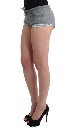 Ermanno Scervino Womens Lingerie Gray Mini Shorts Sleepwear Hotpants Cotton
