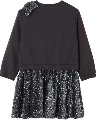 Vertbaudet Minikleid Festliches M&auml;dchenkleid mit Pailletten 2-in-1-Effekt