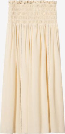 Isabel Marant Jupe Nerly En Soie - Femme - &Eacute;cru - Taille34 - Isabel Marant