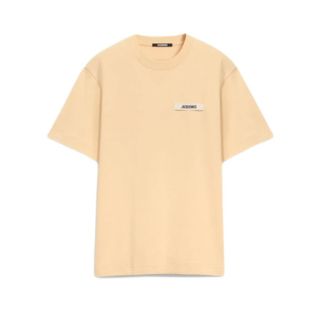 Jacquemus Homme, Tops, Beige, Taille: M Gros Grain T-Shirt