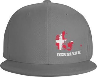 Generic Carte du Drapeau du Danemark Femme Homme Casquette De Baseball S&eacute;chage Rapide Strapback Cap L&egrave;g&eacute;re Casquette Hip Hop pour Adulte Sport Camping
