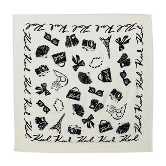Karl Lagerfeld K Monogram Schal - - Accessories - Damen - Beige - ONE SIZE